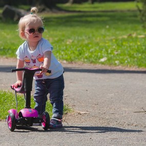 Trojkoloběžka 3v1 WORKER Jaunsee růžová