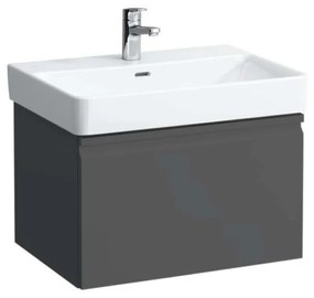 Laufen Pro S - Umyvadlová skříňka, 67x45x39 cm, 1 zásuvka, grafit mat H4834520964801
