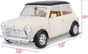 Bburago Mini Cooper (1969) Beige / měřítko 1:18 / od 3 let / Béžová