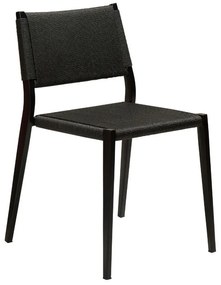 OnaDnes -20% ​​​​​Dan-Form Černá kovová jídelní židle DAN-FORM Loop s výpletem