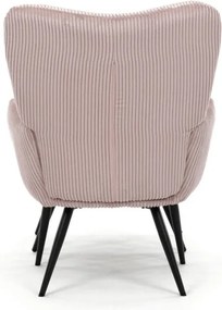 Relaxační křeslo AK-L7285 PINK6, manšestrová látka, růžová (70 x 81) cm
