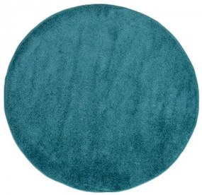 Kulatý koberec jednobarevný SPRING P113A Tyrkysový modrý Rozměr: průměr 100 cm