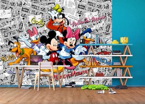 Dětská fototapeta na zed' Mickey Mouse Temné Komiksy, Disney | 360 x 254 cm | DFTD 2225