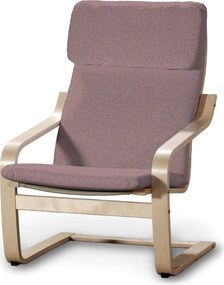 Sedák na křeslo IKEA Poäng barva růžová látka pletený vzor