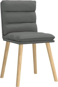 Jídelní židle 4 ks tmavě šedé textil 3315394