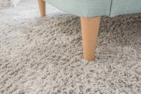 Kusový koberec SHAGGY MICRO stříbrný