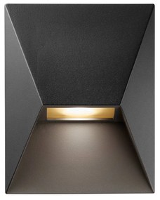 Venkovní nástěnné svítidlo Pontio 15, šířka 15 cm, černé