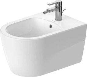 Duravit ME by Starck - Závěsný bidet, s přepadem, otvor pro baterii, DuraShield, matná bílá 272415AC00