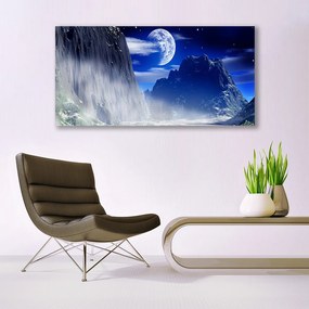 akrylový obraz Hory Noc Krajina 120x60 cm