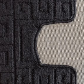 Sada koupelnových koberečků Montana Ethnic černá