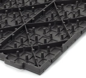 Plastová dlažba Linea Marte 56,3 x 56,3 x 1,3 cm, tmavě hnědá