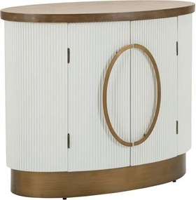 Komoda Tolosa 79 cm bílá/jasan