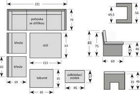 Doppler RELAX SMART zahradní sedací souprava