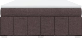 Box spring postel s matrací tmavě hnědá 180x200 cm textil 3285494