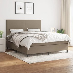 Box spring postel s matrací taupe 180x200 cm textil 3141637