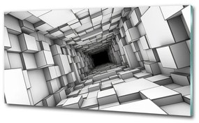 Wallmuralia Fotoobraz na skle Tunel z krychlí 100x50