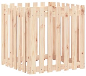 vidaXL Zahradní truhlík plotový design 70x70x70 cm masivní borovice