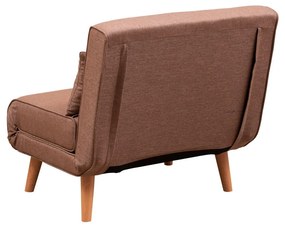 Hanah Home Rozkládací křeslo FOLDE hnědé