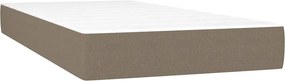 Box spring postel s matrací a LED taupe 120x190 cm textil 3270236