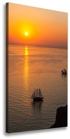 Wallmuralia Vertikální Foto obraz na plátně Západ slunce moře 50x100
