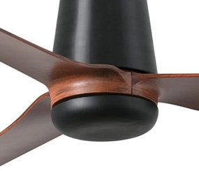 FARO 33831WT - Stropní ventilátor PUNT TUB M hnědá/černá pr. 132 cm WT + DO