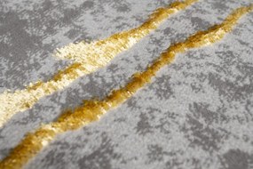 Exkluzivní moderní šedý koberec se zlatým motivem Šířka: 160 cm | Délka: 230 cm