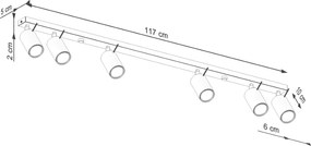 Sollux Lighting Stropní svítidlo RING 6L béžové