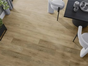 Mexen Alabama vinylové panely 1240 x 182 mm SPC 6,5 mm, podklad IXPE 1,5 mm, 4 V-drážka, Dub - F1019-1240-182-505-4V1-01