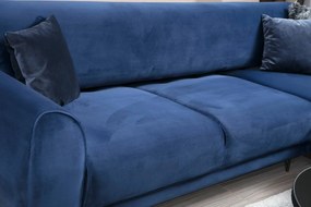 Designová sedačka Haylia 287 cm modrá - pravá