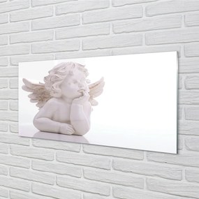 Obraz na skle ležící anděl 100x50 cm