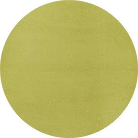 Hanse Home Collection koberce Světle zelený kulatý Koberec Fancy 103009 Grün kruh ROZMĚR: 200x200 (průměr) kruh