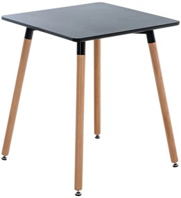 Jídelní stůl Clapton - dřevo - 60x60x70 cm | černý
