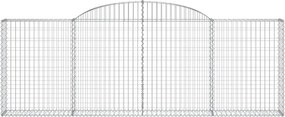 Klenuté gabionové koše 13ks 300x30x100/120cm pozinkované železo 3146532