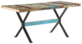 Jídelní stůl 160 x 80 x 76 cm masivní recyklované dřevo 321609