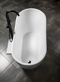 Aqualine, TISA volně stojící vana 150x75 cm, bílá, E1575