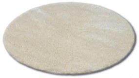 Kusový koberec Shaggy Narin krémově bílý kruh 120cm