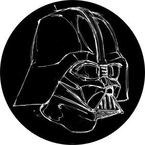 Komar Samolepicí vliesová fototapeta Dot Star Wars Ink Vader pr. 125 cm