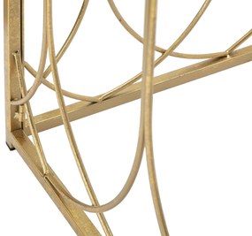 Zlatý konzolový stolek Ferretti Tarab, 96,5x41x78 cm