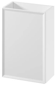 Cersanit Mille, závěsná WC skříňka 392x214x590 mm + keramické umyvadlo Como, bílá matná, S801-568