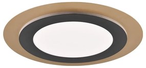 LED stmívatelné stropní svítidlo černo-zlaté barvě ø 45 cm Morgan – Trio