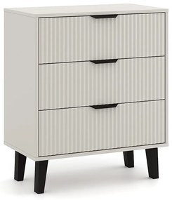 Komoda SCANDI 3S SLIM kašmír