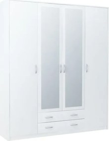 Casarredo - Komfort nábytek Šatní skříň VIKA 4D2S SZ08, bílá