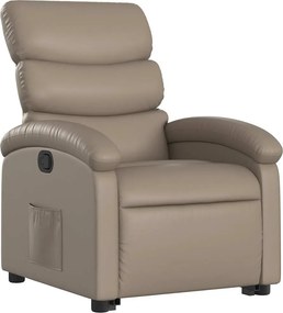 Zvedací polohovací křeslo cappuccino umělá kůže 3204046