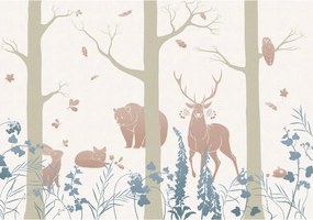 Komar Vliesová fototapeta Forest Animals 400 x 280 cm