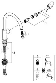 GROHE 31233001 - Dřezová baterie START lesklý chrom