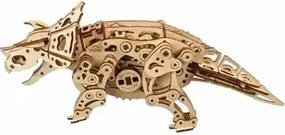Ugears 3D dřevěné mechanické puzzle Triceratops / od 14 let / 400 dílk