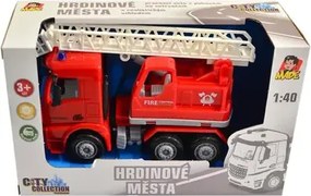 MaDe 08121 - Auto hasičské s plošinou na setrvačník, 16 cm