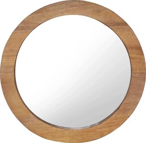 vidaXL Nástěnné zrcadlo 60 cm teak kulaté [288806]