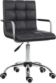 Ergonomická kancelářská židle HOMCOM výškově nastavitelná 46-61 cm s područkami, ideální pro kancelář a domácí kancelář | Aosom.de