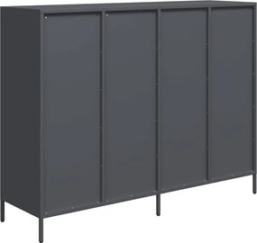 Příborník antracitový 135x39x103,5 cm ocel válcovaná za studena 3307175
